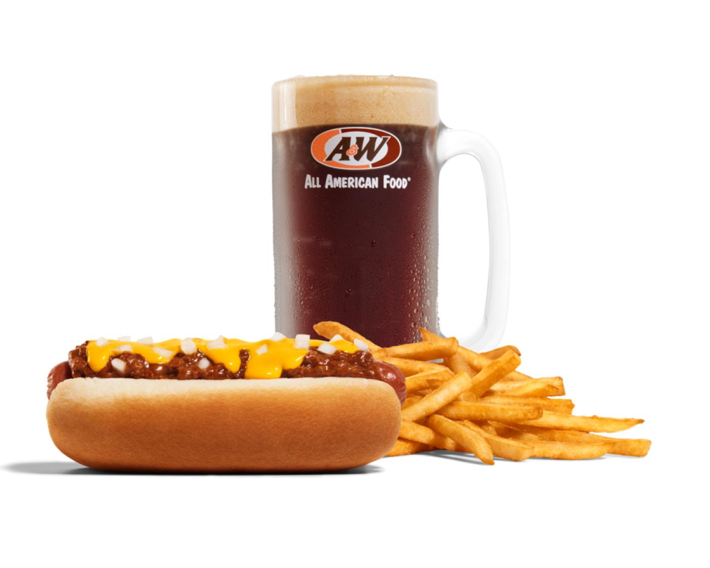 A&W Restaurants - Coney Cheese Dog Combo