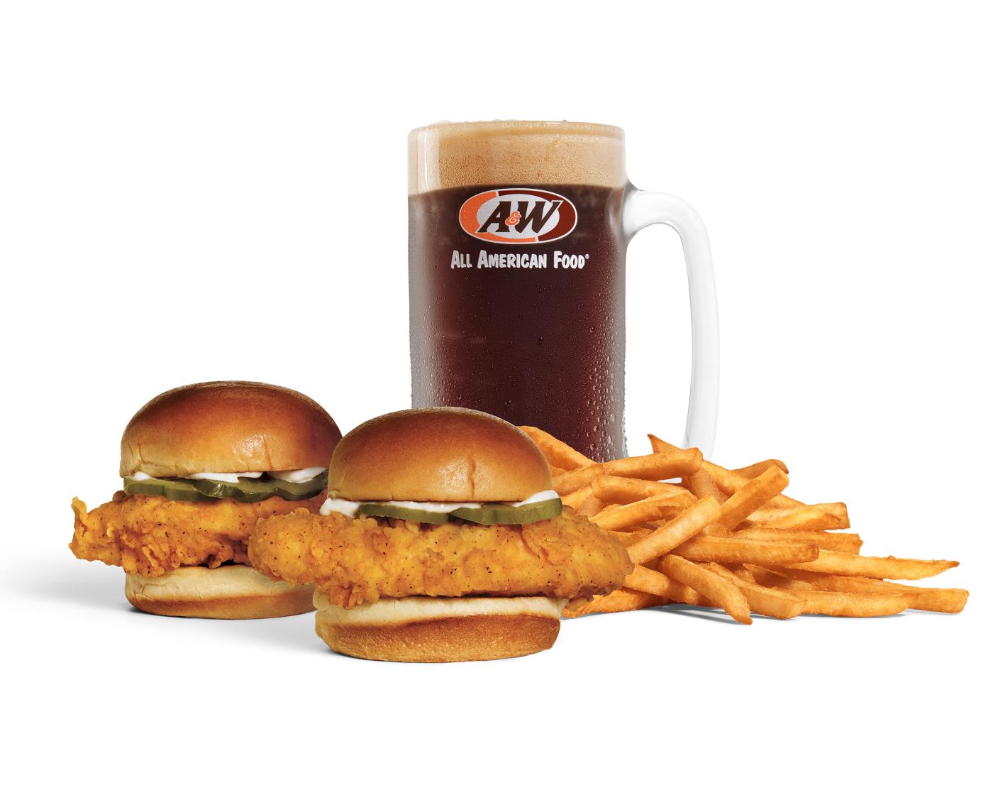 A&W Restaurants - 2 Chicken Tender Sliders Combo